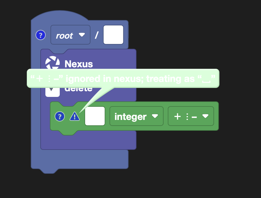 Warning text is hard to read (white-on-lightgreen) · Issue #3657 · google/blockly · GitHub