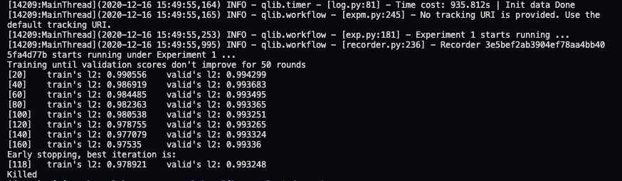 Process 'Killed' running your example · Issue #128 · microsoft/qlib · GitHub