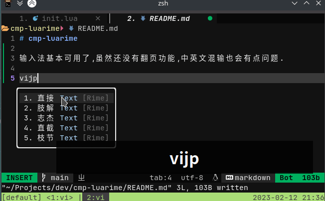 请教cmp编写输入法插件的问题 · Issue #4 · wasden/cmp-flypy.nvim · GitHub