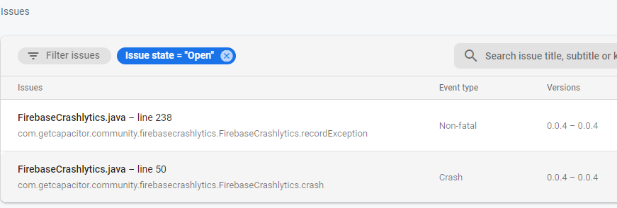 feat: JavaScript stacktrace · Issue #39 · capacitor-community/firebase ...