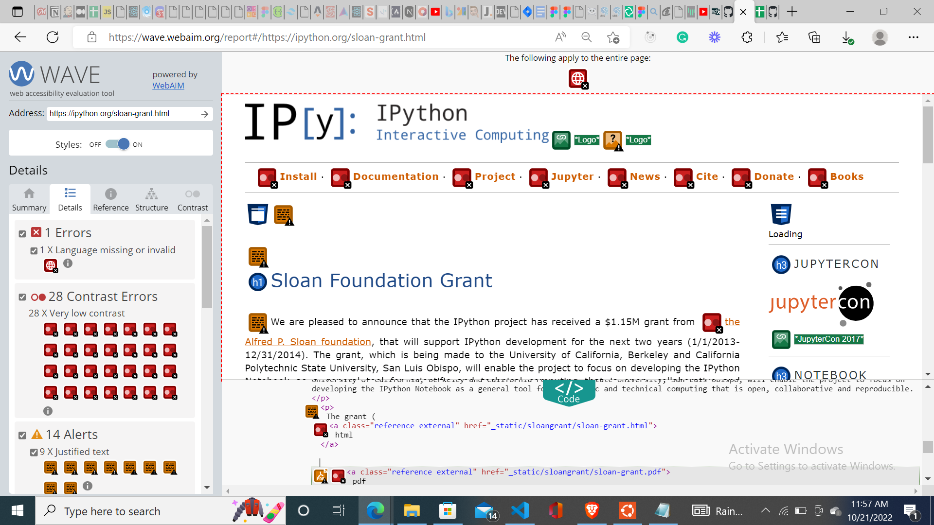 Accessibility: sloan grant · Issue #107 · jupyterhub/outreachy · GitHub