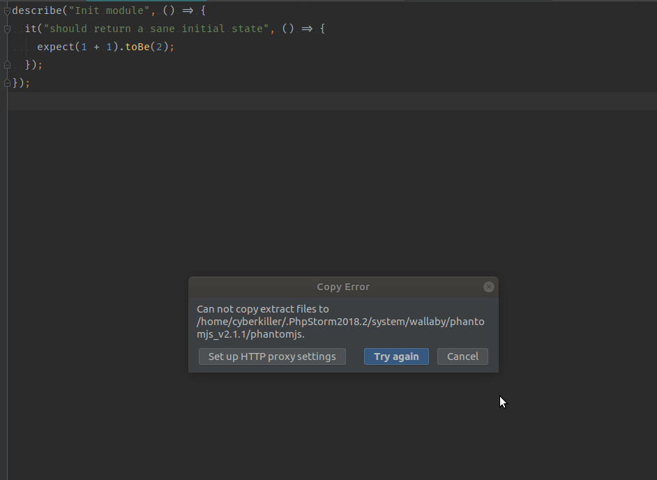 wallabyjs fails to install/setup · Issue #1793 · wallabyjs/public · GitHub