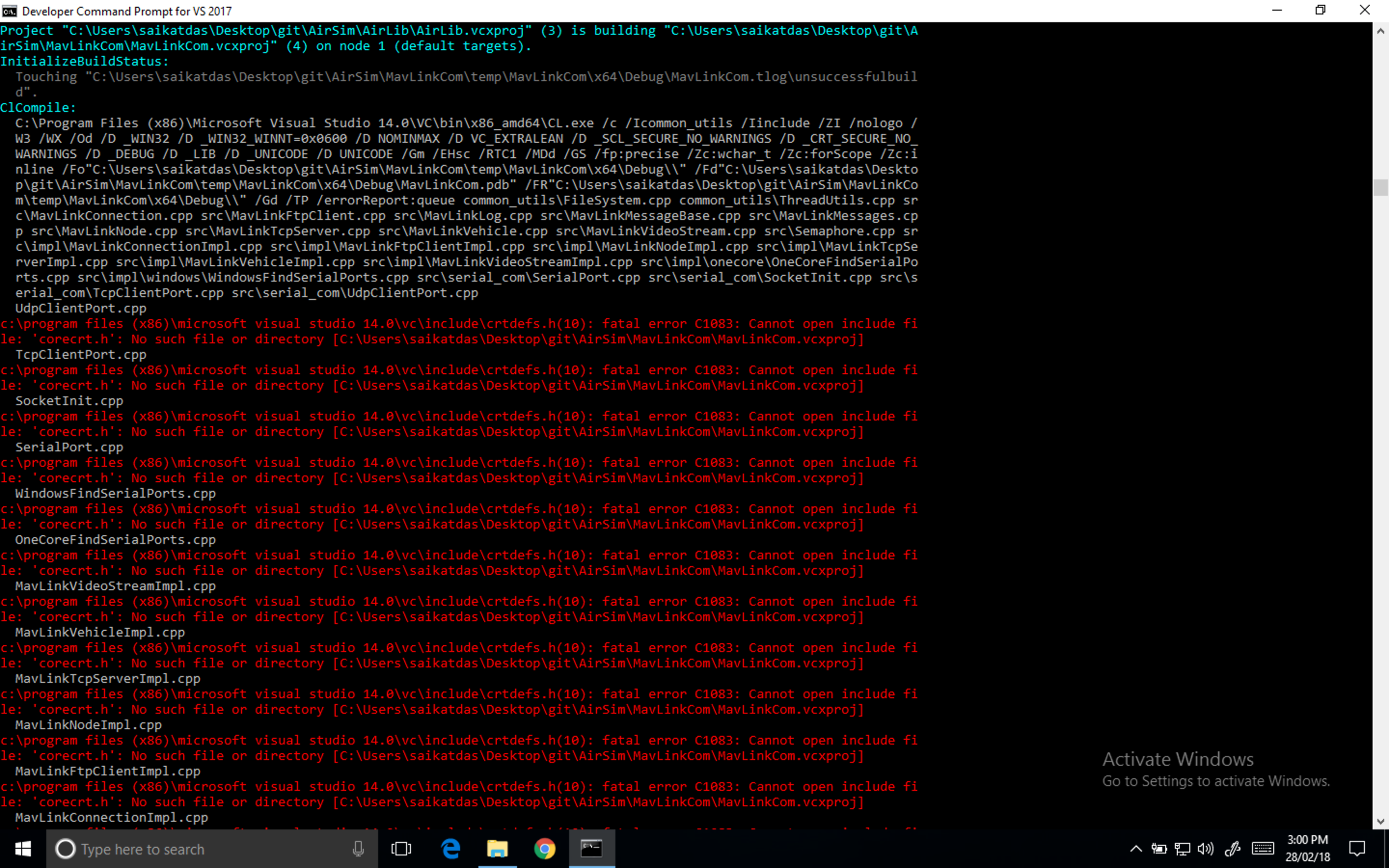 build.cmd issue · Issue #847 · microsoft/AirSim · GitHub