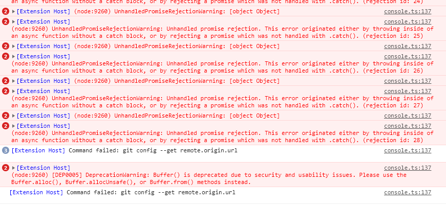 Extension Host Terminated Unexpectedly · Issue 103396 · Microsoft