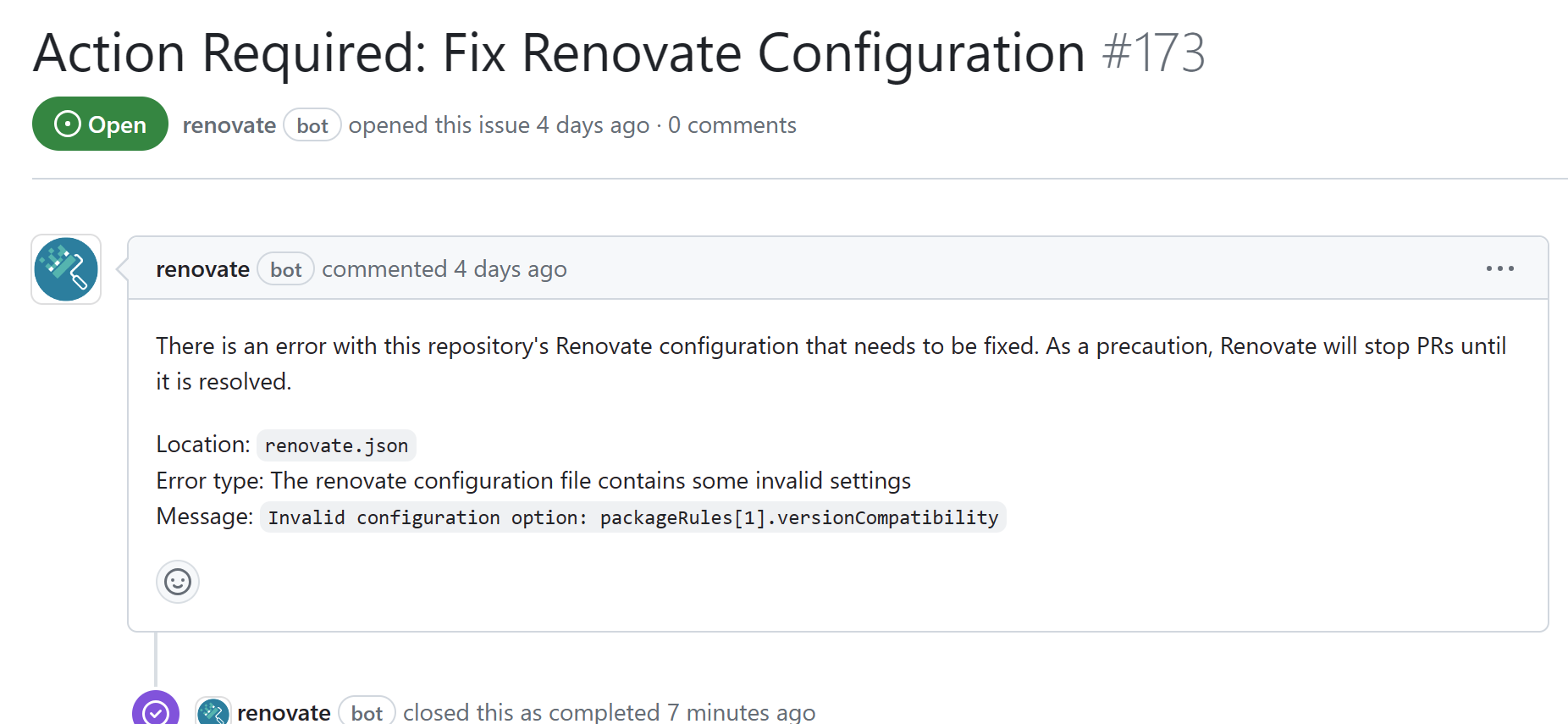 Idea: version compatibility · Issue #5990 · renovatebot/renovate · GitHub