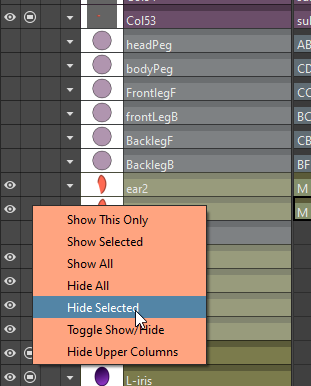 Hide multiple columns/nodes · Issue #4472 · opentoonz/opentoonz · GitHub