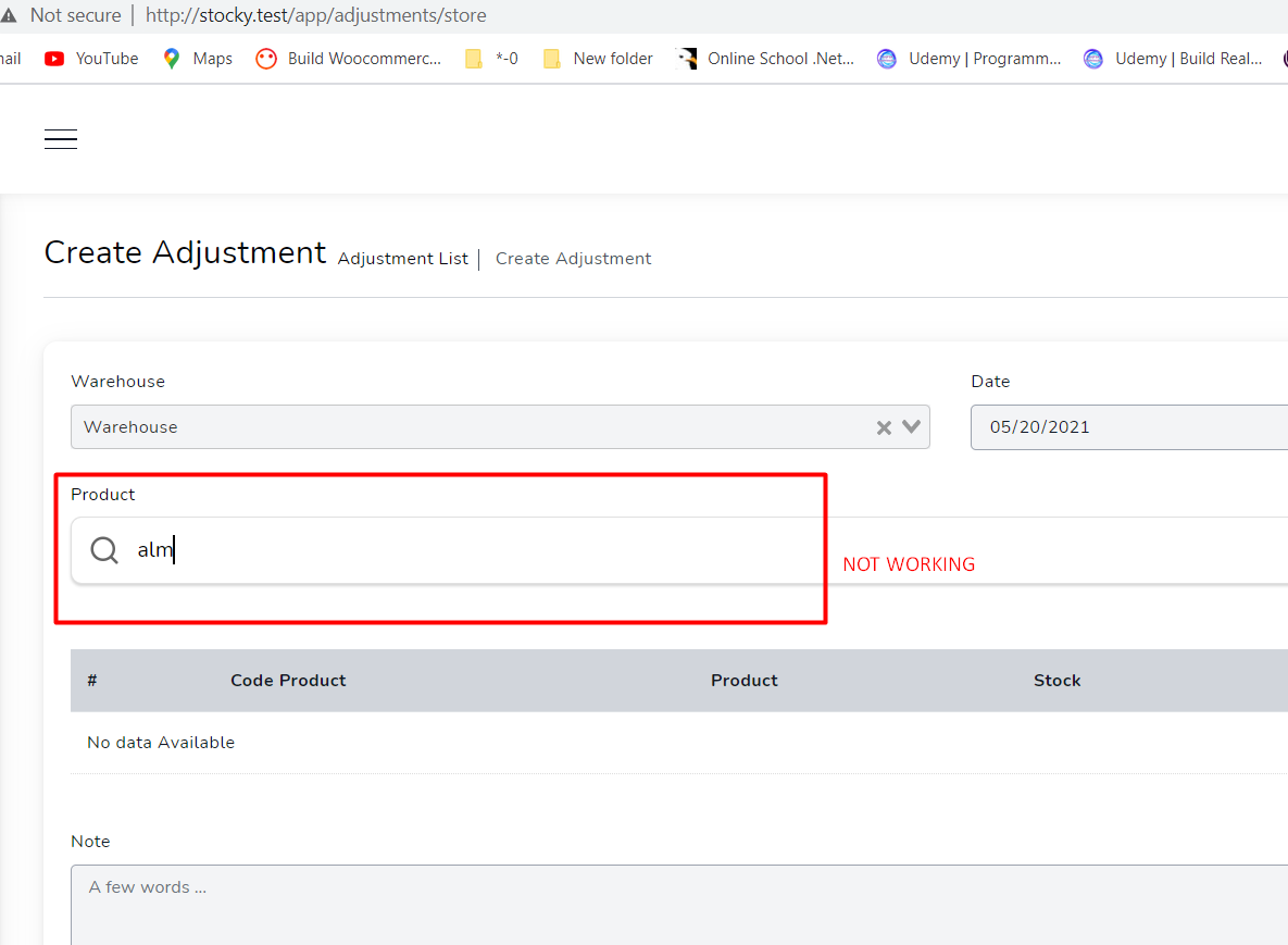 Create Adjustment - Cannot Search Product · Issue #102 · uilibrary/Stocky-Issues-and-Feature ...