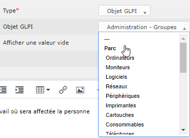 Issue to add a GLPI object in a form · Issue #998 · pluginsGLPI/formcreator · GitHub