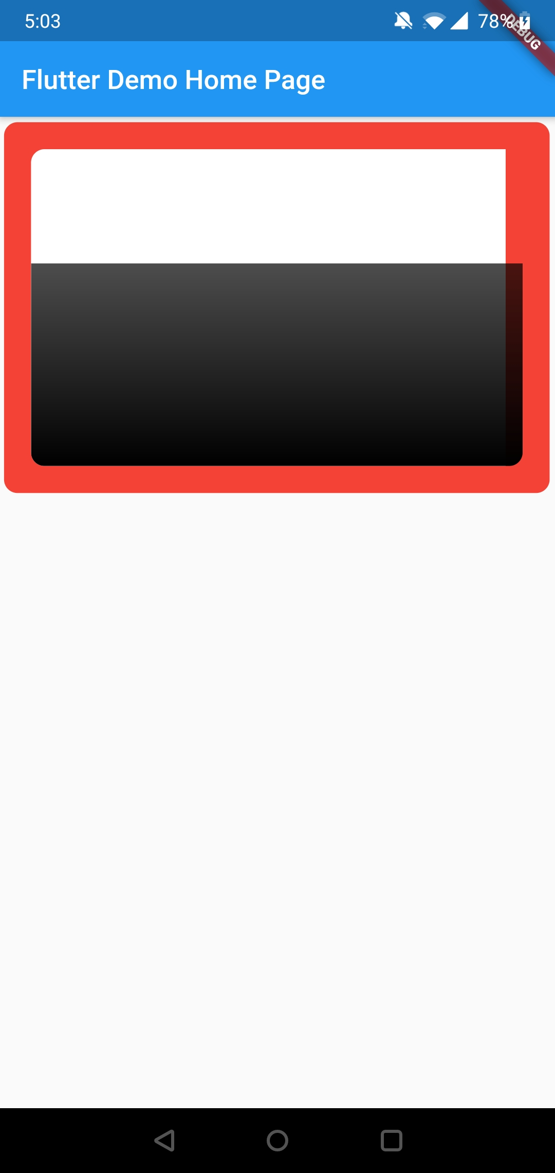 Certain values for Card margin cause incorrect render boundaries for other widgets within the ...