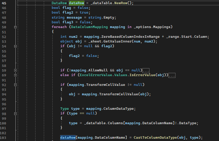 ToDataTable Performance and null handling · Issue #1068 · EPPlusSoftware/EPPlus · GitHub