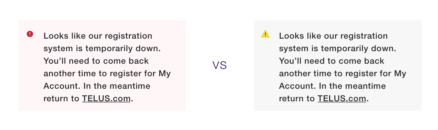 Add 'Warning' type of notification · Issue #1177 · telus/tds-core · GitHub