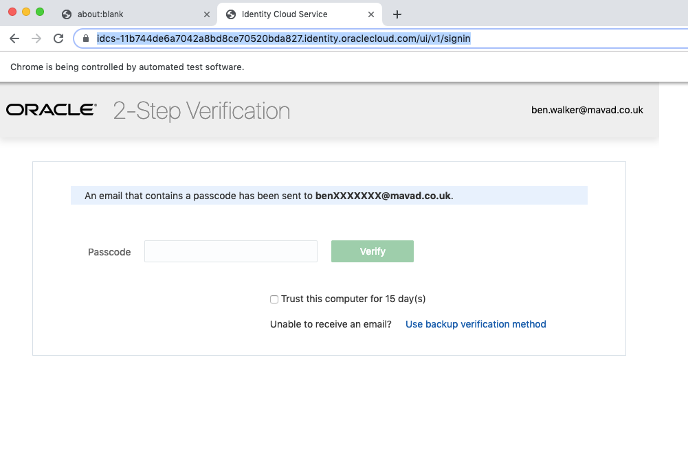 2 Step Verification Fail Authenticate · Issue 3 · Oracle Content And Experience Toolkit · Github