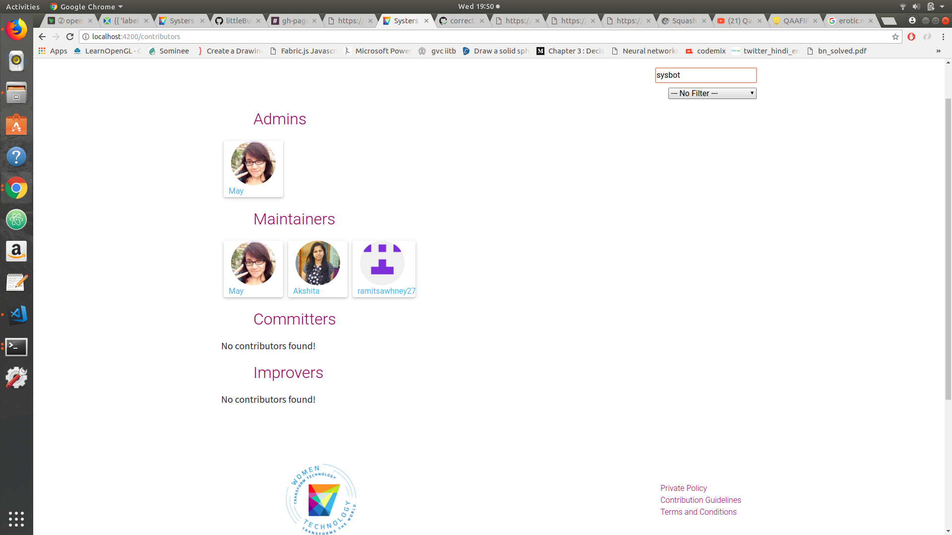 Filtering by writing name of project does not work properly · Issue #355 · systers/systers ...