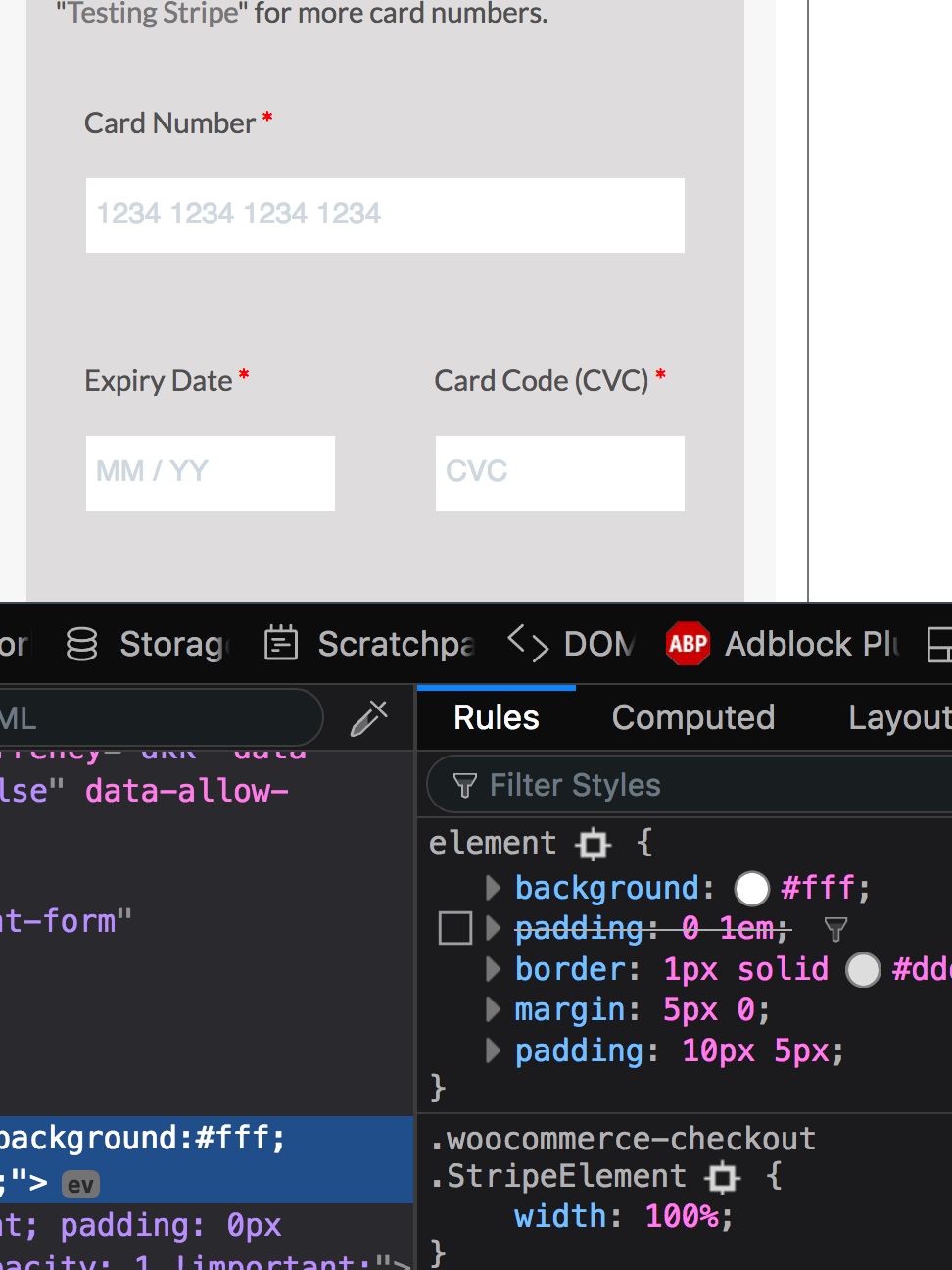 Stripe input fields for CC payment are unusable · Issue #682 · understrap/understrap · GitHub