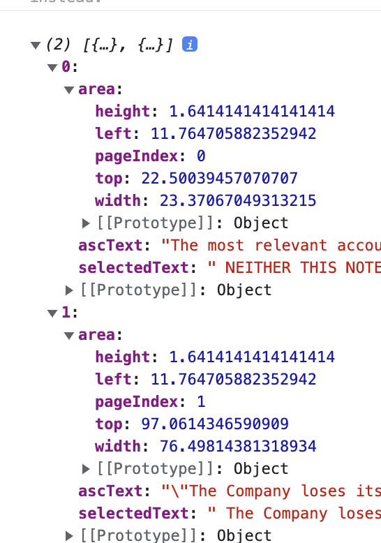 Highlight selectedText cuts off the last selected line, and jumpToHighlightArea jumps to the ...