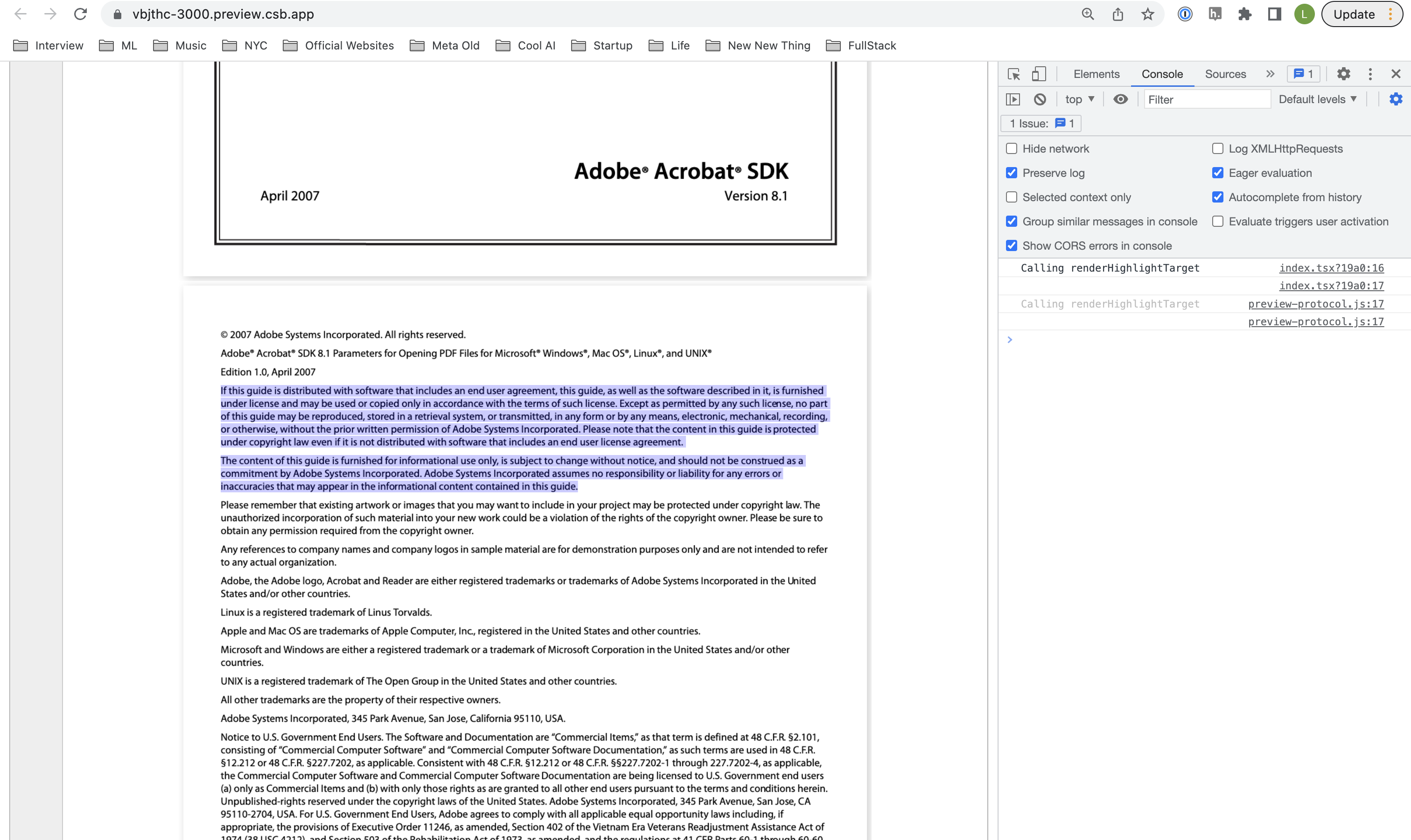 Highlight selectedText cuts off the last selected line, and jumpToHighlightArea jumps to the ...