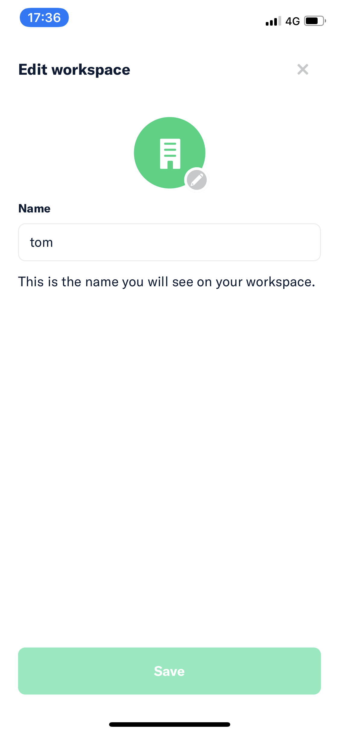 [HOLD for payment 2021-09-28] Add an Edit Icon to Workspace Avatar ...