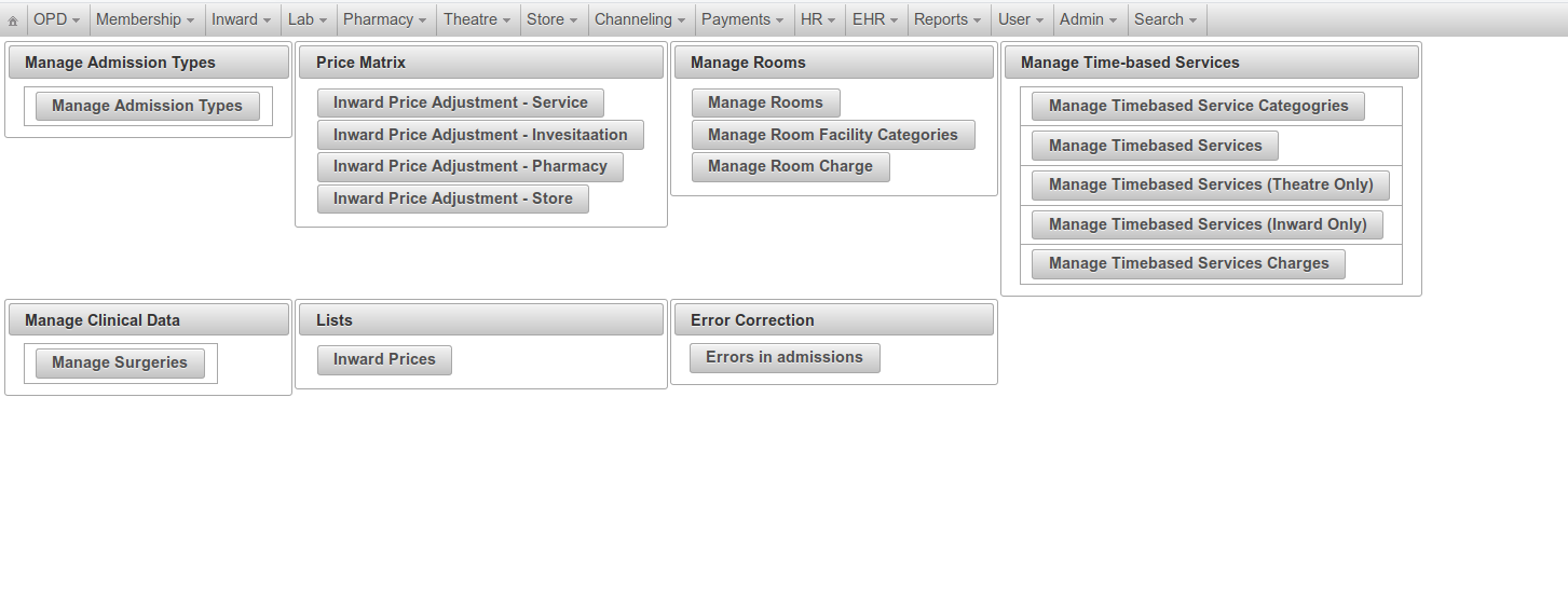 UI Improvement of Inward Administration · Issue #366 · hmislk/hmis · GitHub