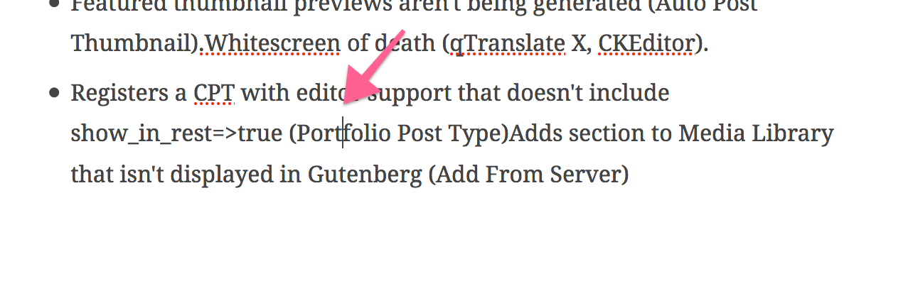 Cursor position incorrect when deleting part of an unordered list · Issue #6431 · WordPress ...