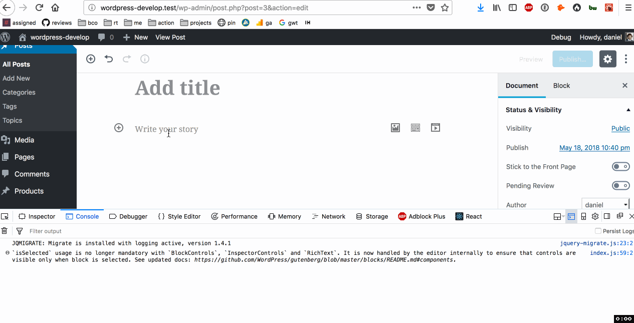 Adding Block Using Inserter Causes Ntainerref Javascript Error · Issue 6640 9519