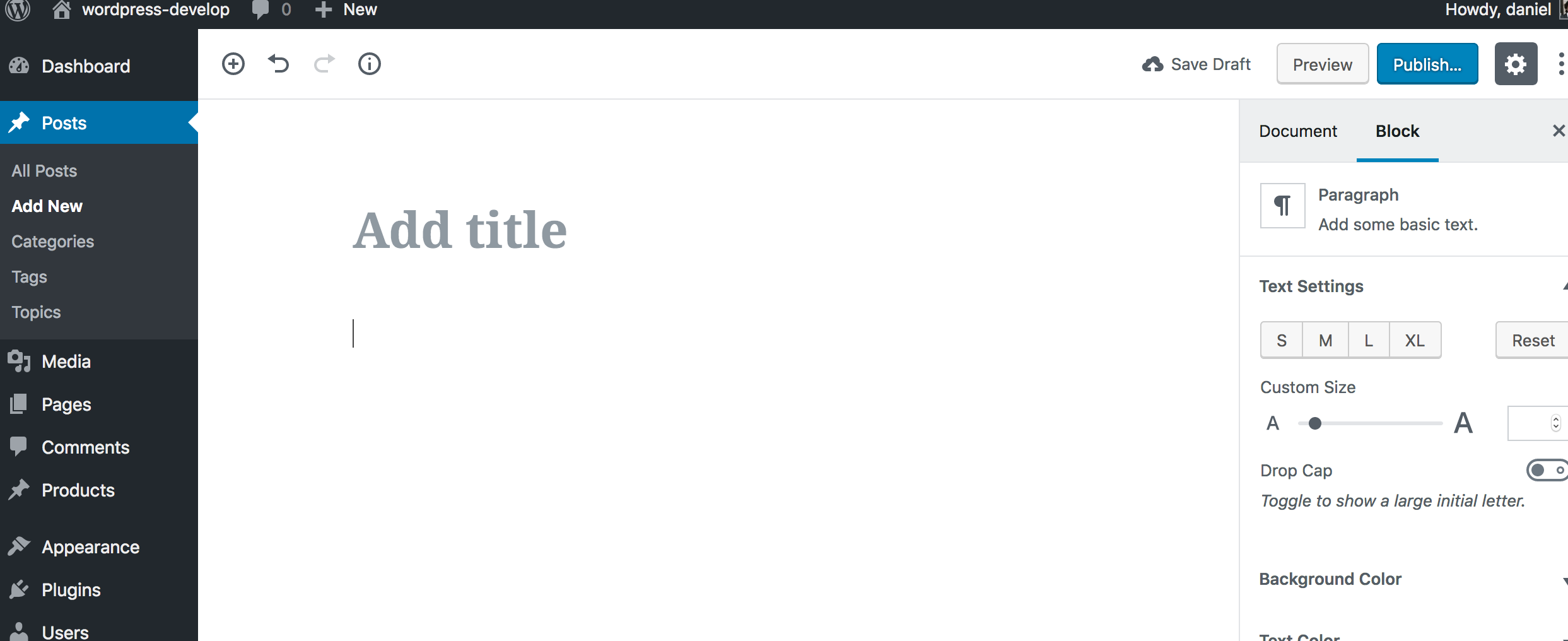 Using "Delete" within an empty Gutenberg editor unexpectedly triggers browser back button ...