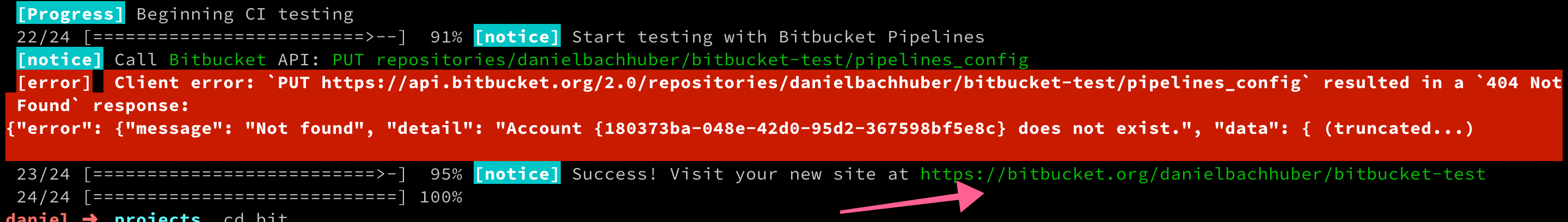 Incorrect URL reference at the end of 'create-project --git=bitbucket' · Issue #258 · pantheon ...