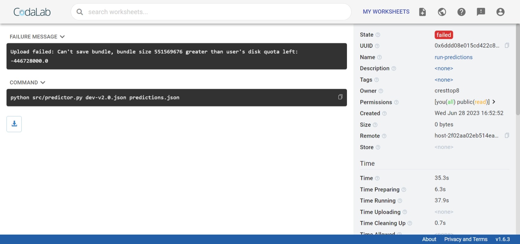 Facing issue while trying to download BERT & RoBERTa model for SQUAD2.0 leaderboard submission ...