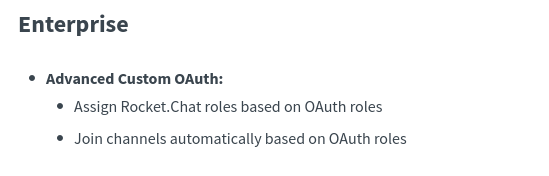 Merge Roles from SSO not working in open source version of RC? · Issue #24943 · RocketChat ...