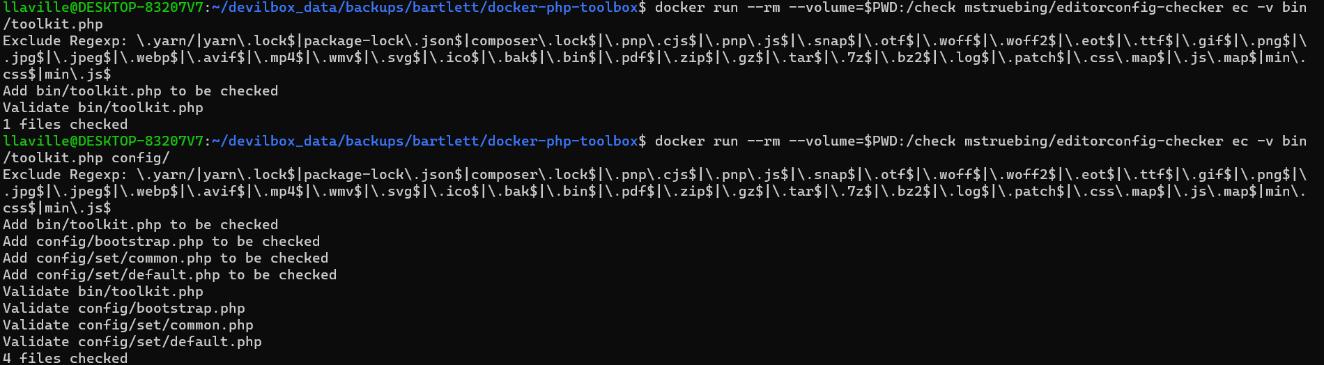 [v4.46] Cannot override EDITORCONFIG_EDITORCONFIG_CHECKER cli_lint_mode with list_of_files ...