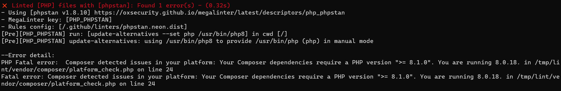 [v6.1] Add support for PHP 8.1 · Issue #2086 · oxsecurity/megalinter · GitHub