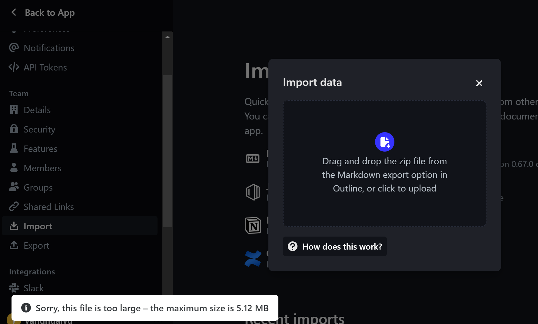 How to increase the file size limit for import function · outline outline · Discussion #5152 ...