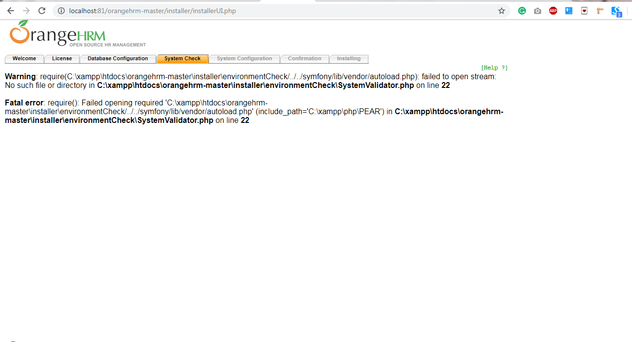 autoload.php No such file or directory error · Issue #437 · orangehrm/orangehrm · GitHub