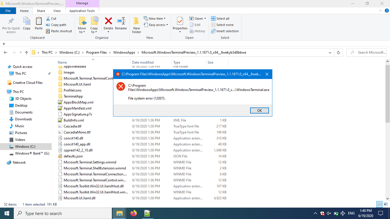 WT Preview not starting · Issue #6591 · microsoft/terminal · GitHub