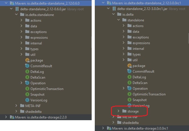 [BUG] Delta Standalone 3.0.0rc1 shades Delta Storage 3.0.0rc1 classes · Issue #1892 · delta-io ...