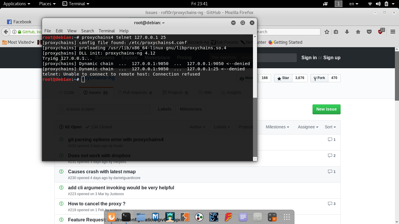 Telnet With Proxychains Doesnot Work · Issue 235 · Rofl0rproxychains Ng · Github 
