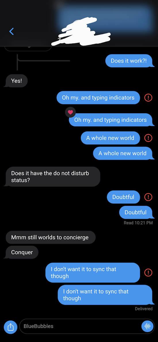 Every sent message gets error 1001 before sending correctly · Issue #1654 · BlueBubblesApp ...