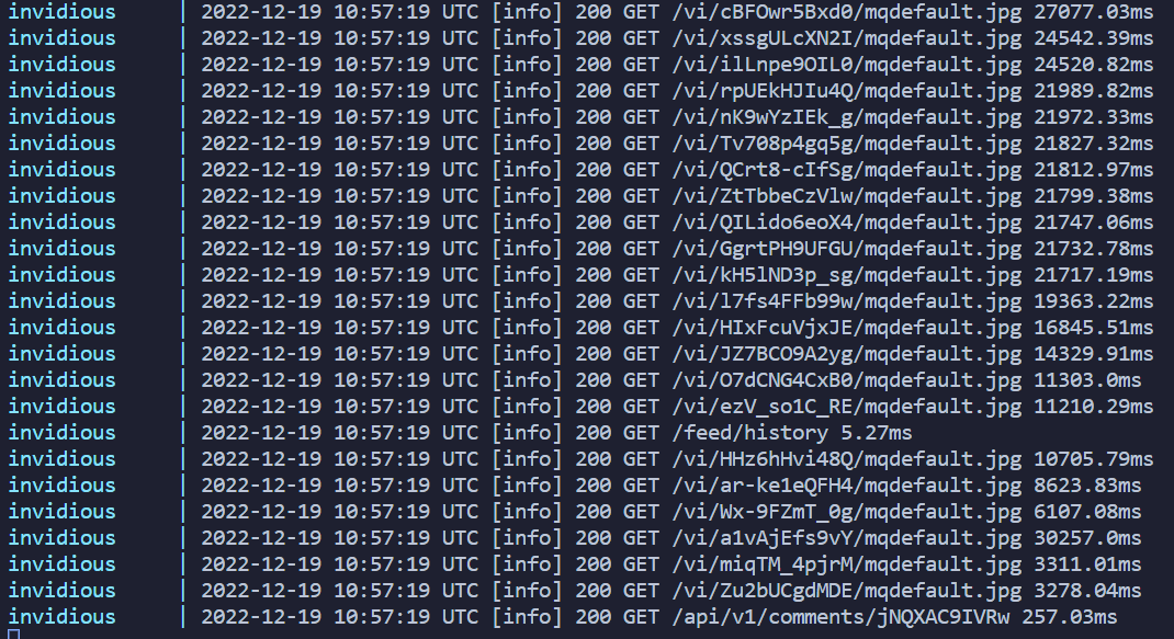 [Bug] Very slow loading times of thumbnails · Issue #3506 · iv-org/invidious · GitHub