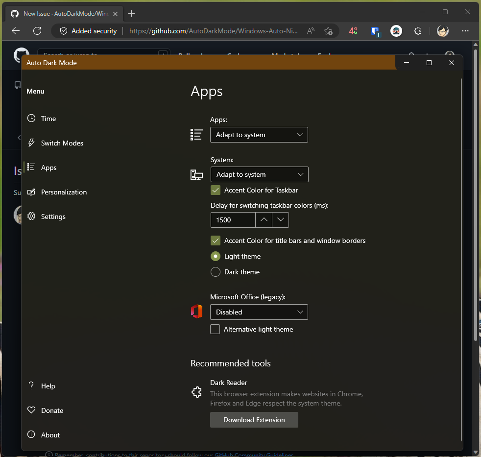 Auto mode for Accent Color for title bars and window borders · Issue ...