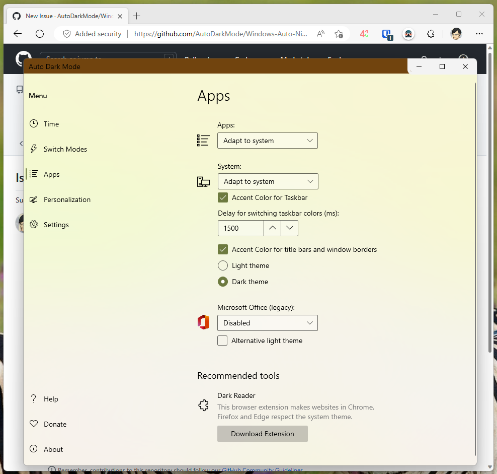 Auto mode for Accent Color for title bars and window borders · Issue ...