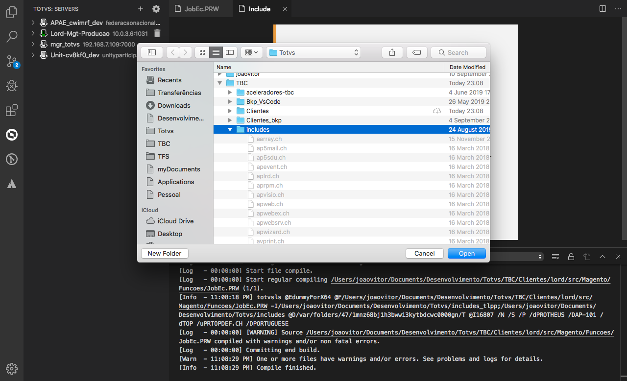 Mac-include-PRTOPDEF · Issue #154 · totvs/tds-vscode · GitHub