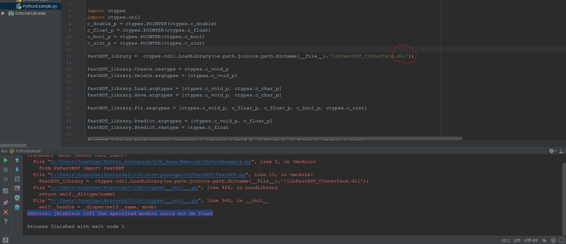 OSError: [WinError 126] The specified module could not be found · Issue ...