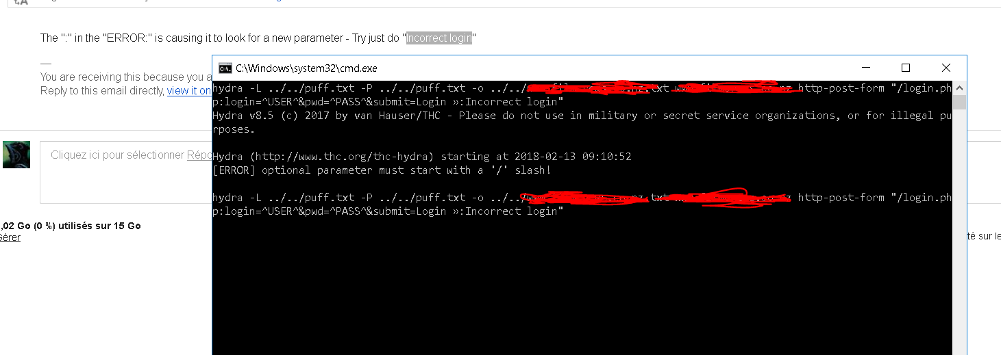ERROR: Incorrect login. Please try again · Issue #18 · maaaaz/thc-hydra ...