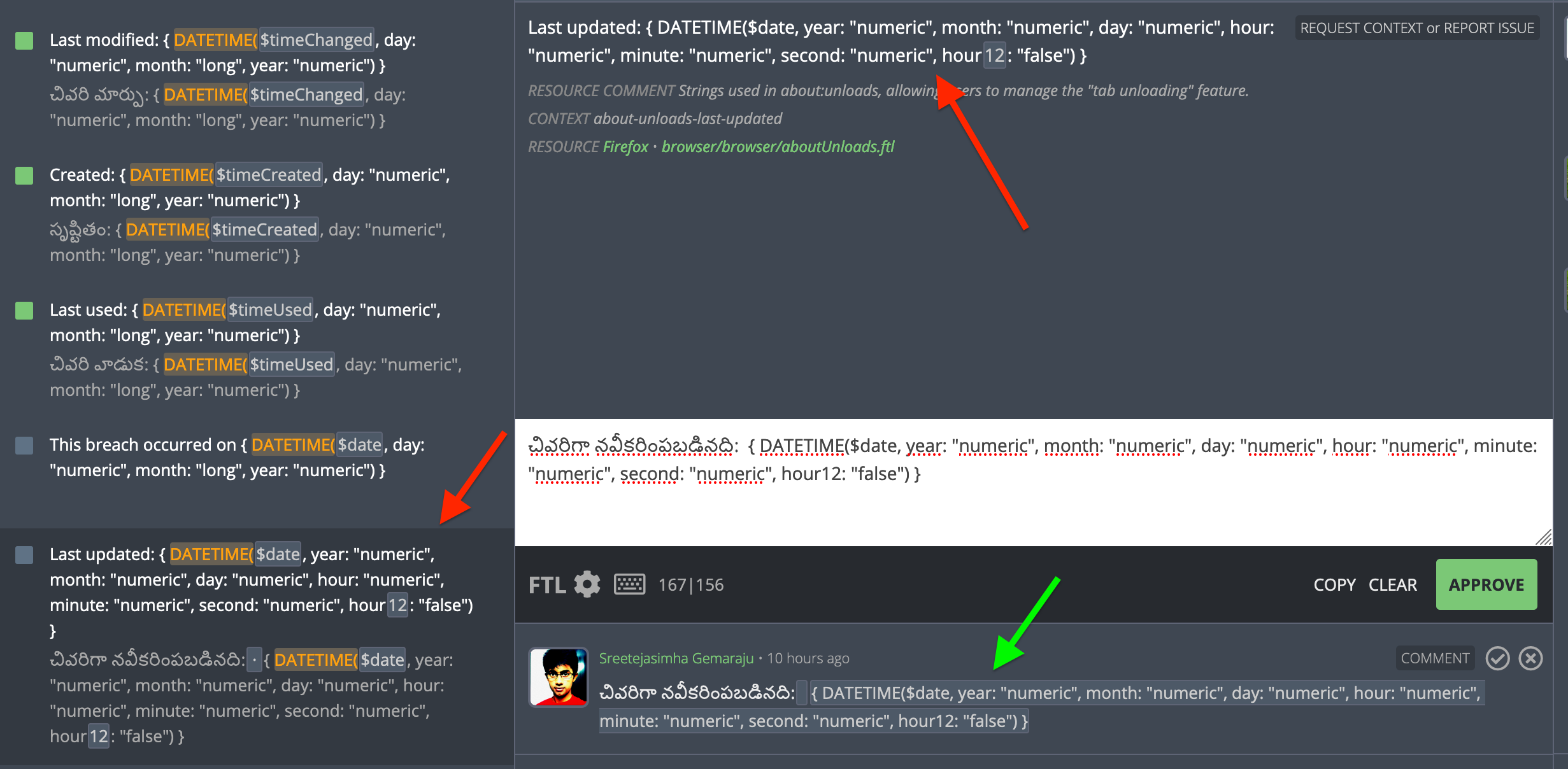 Fluent: DATETIME() is not highlighted as a placeable in source · Issue #2345 · mozilla/pontoon ...