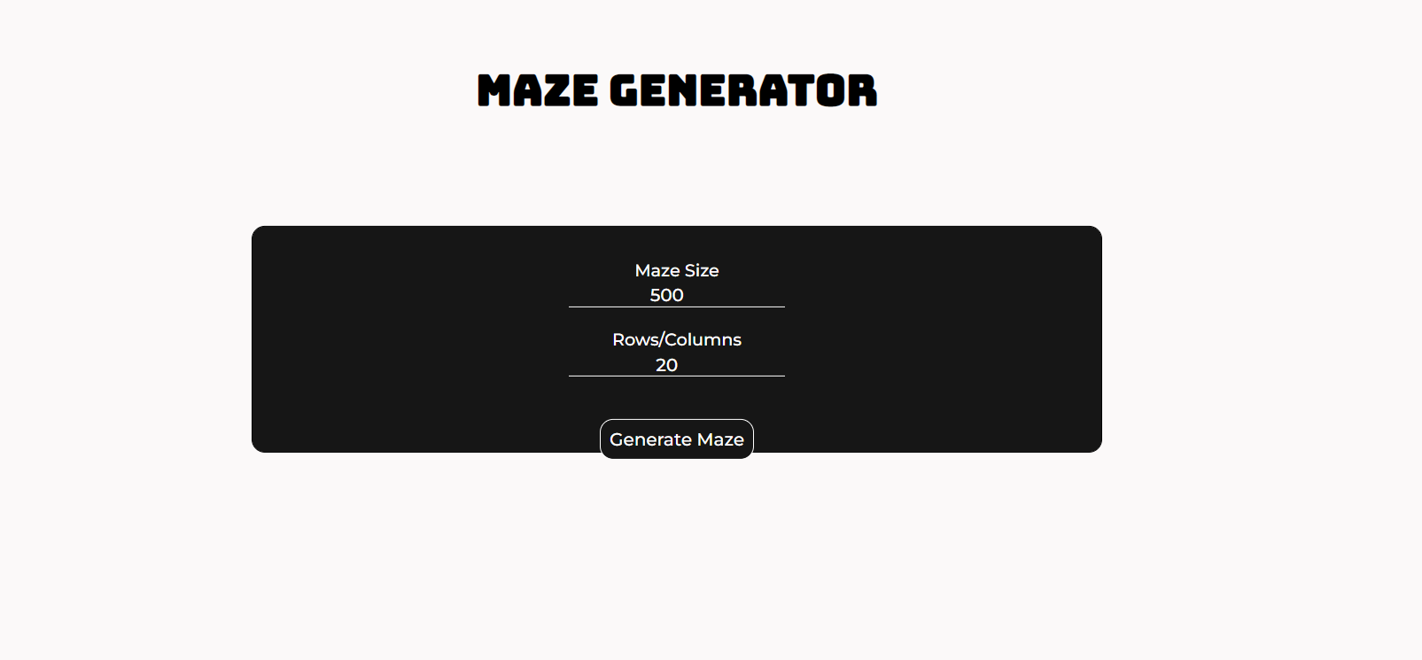 Github Kborthakurmaze Generator A Maze Generator Using The Dfs Algorithm