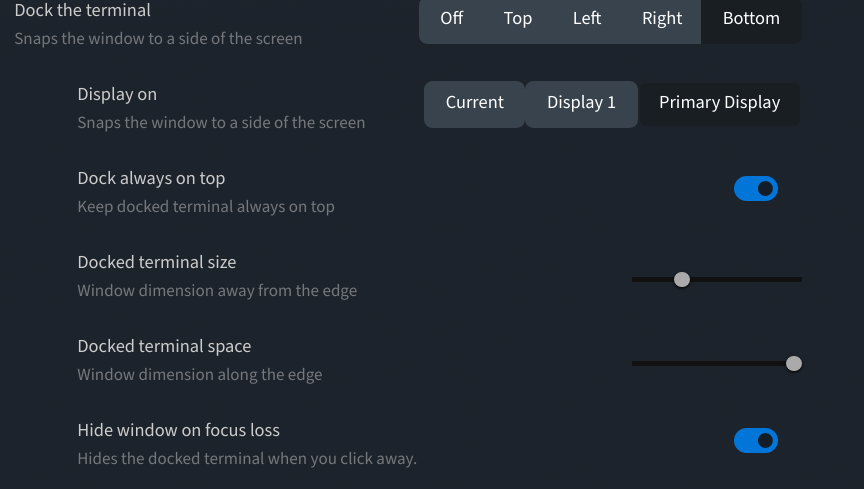 Docked Terminal Goes Behind The Bottom Panel (Only When Display is ...