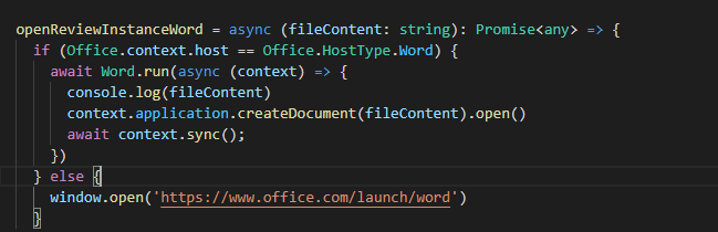 Automatically open a task pane with a document on opening document ...