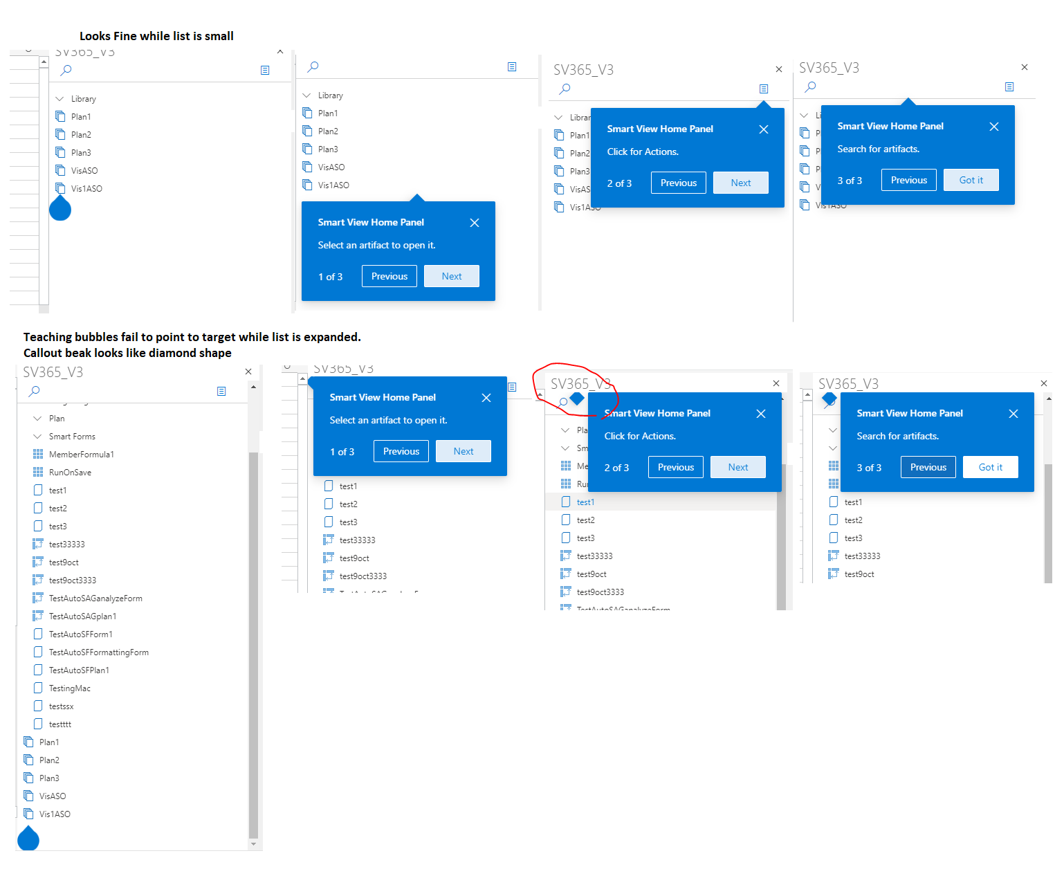Teaching bubble fail to find target and showing a diamond shaped beak · Issue #18843 · microsoft ...