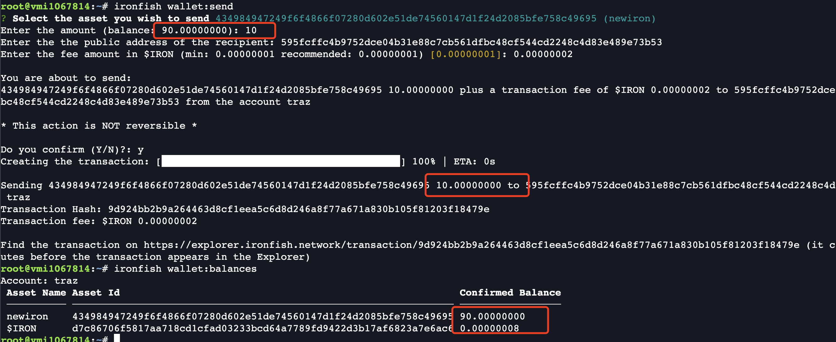 send transaction but not receive and amount not right · Issue #3029 · iron-fish/ironfish · GitHub