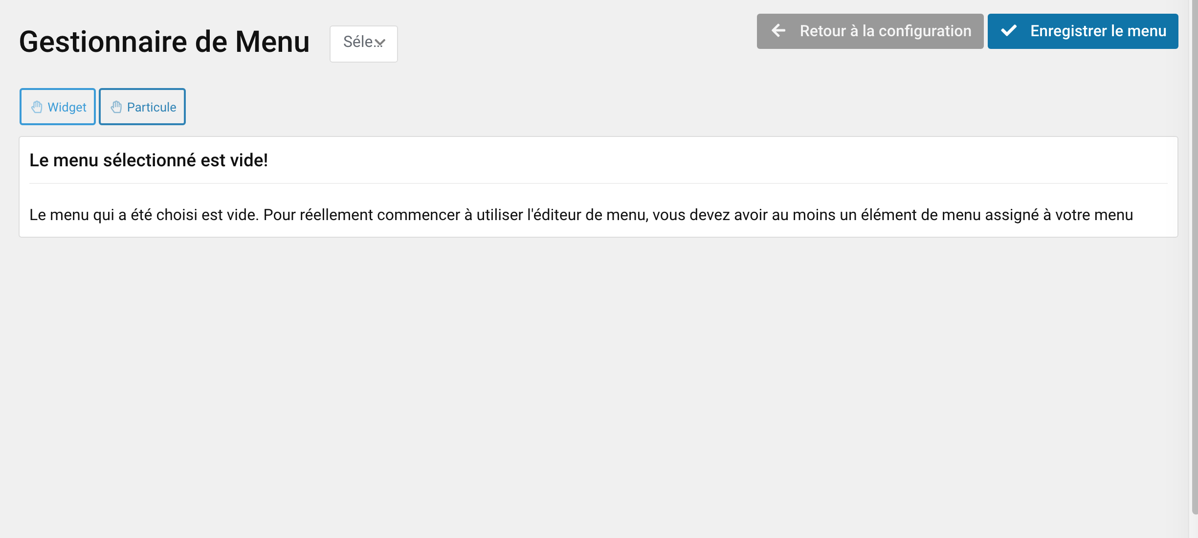 Gantry Menu manager cannot select any Wordpress menu after being upgraded to 5.5-dev · Issue ...