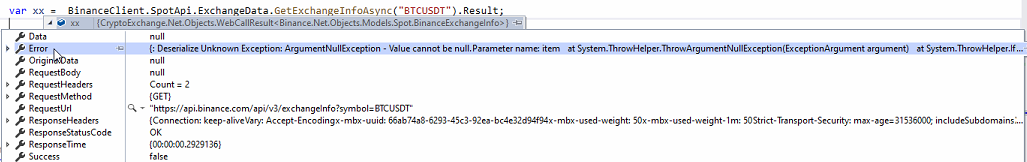 GetExchangeInfoAsync() fails · Issue #1007 · JKorf/Binance.Net · GitHub